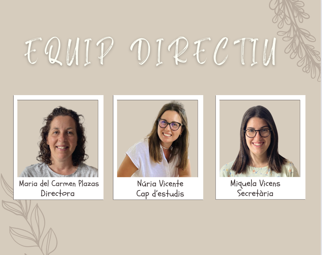 Equip directiu | CEIP Blai Bonet